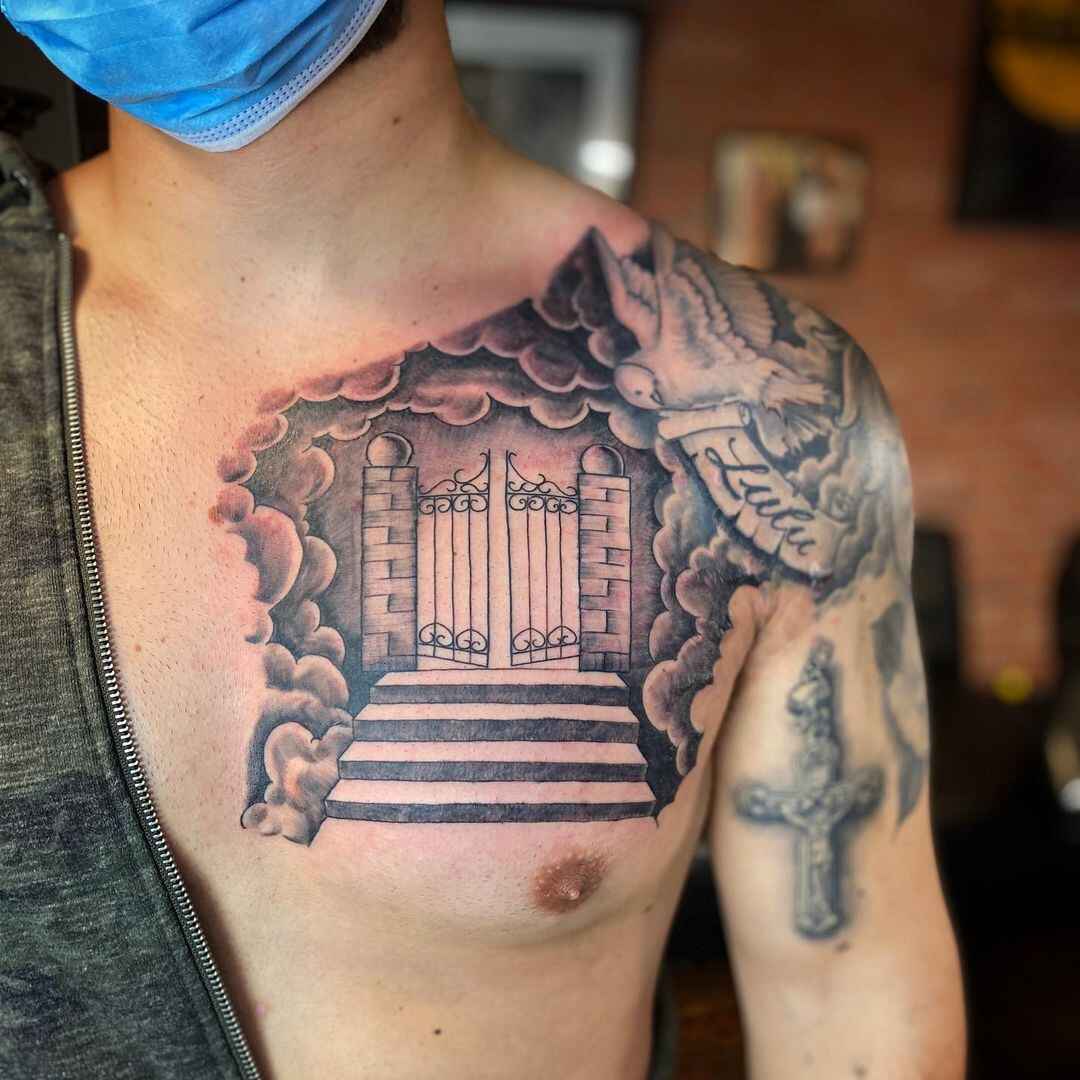 50 Divine Heavenly Gates Tattoos: Tips & Ideas for Spiritual Ink ...